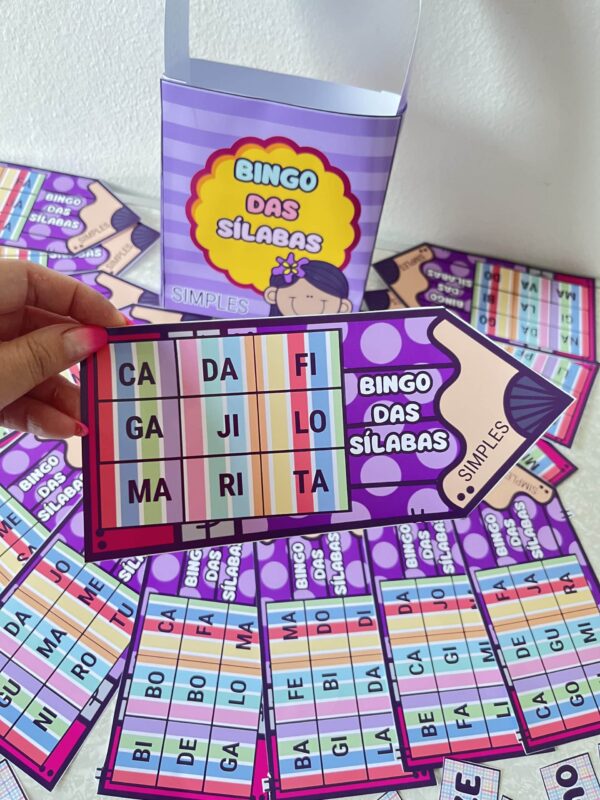 Bingo das sílabas - Educação e Criatividade